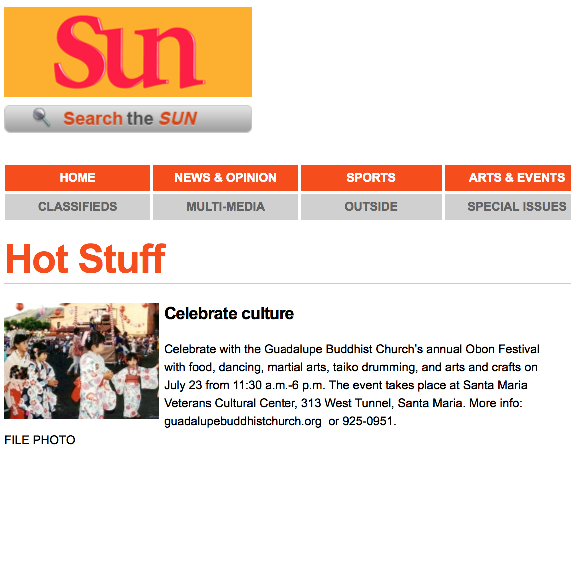 The Santa Maria Sun Feature » Santa Maria Central Coast Church ...